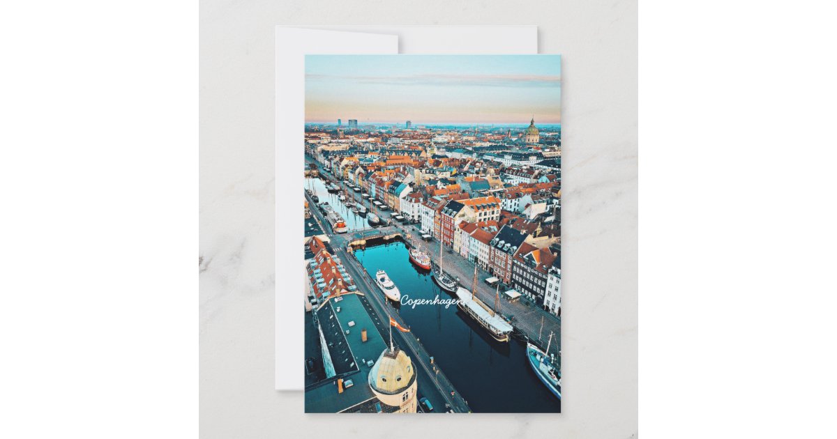 Copenhagen, Denmark scenic view Thank You Card | Zazzle