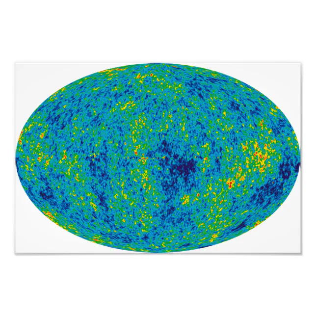 Cosmic Microwave Background Map Photo Print | Zazzle
