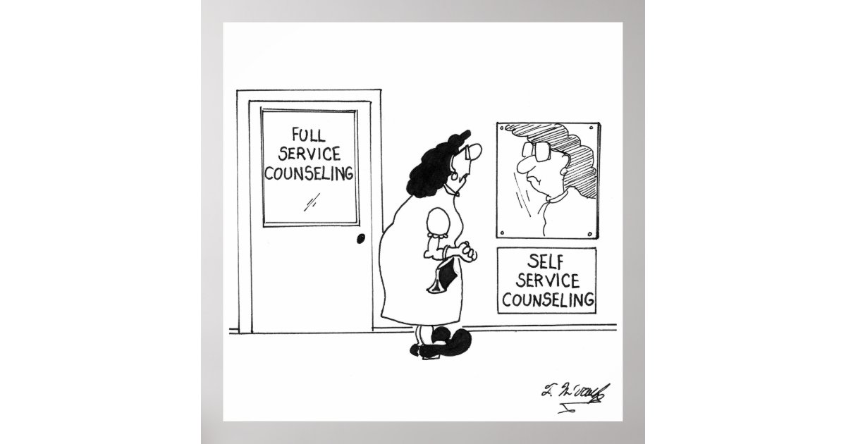 Counseling Cartoon 4967 Poster | Zazzle