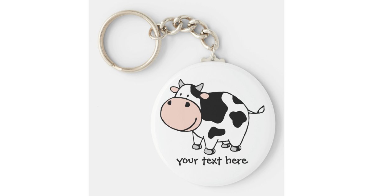 Cow Key Ring | Zazzle