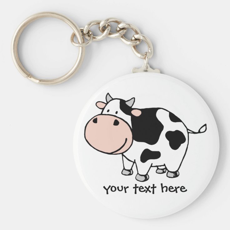 Cow Key Ring | Zazzle