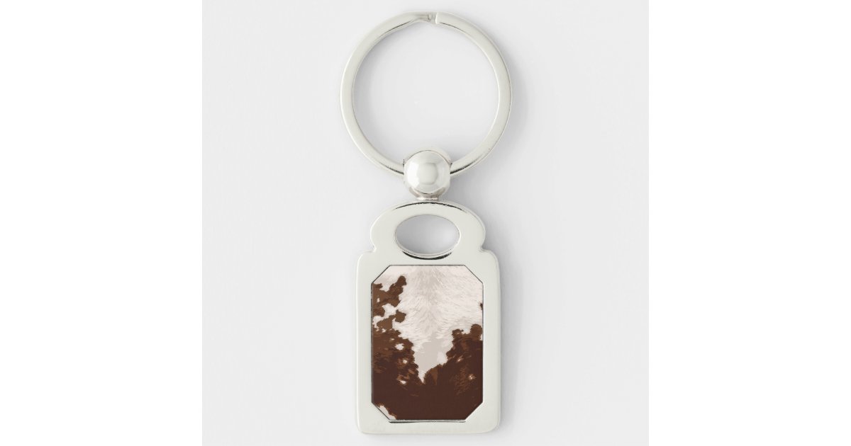 COWHIDE KEY RING | Zazzle