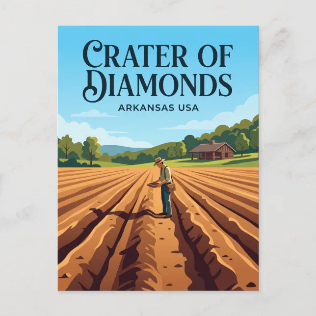 Crater of Diamonds State Park USA Postcard | Zazzle