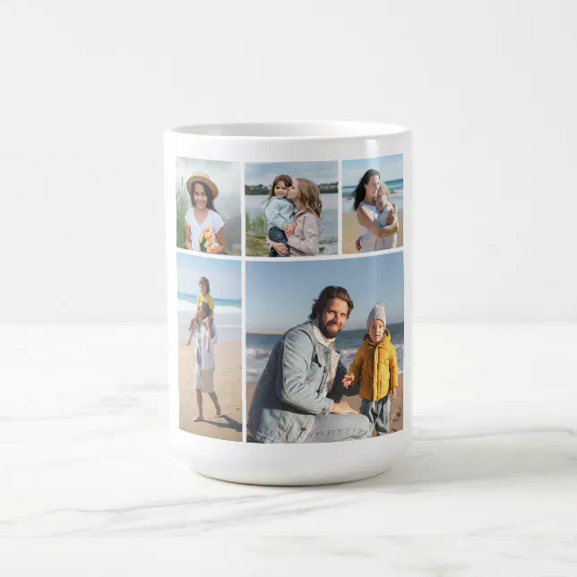 Create Your Own 5 Photo Collage Coffee Mug | Zazzle