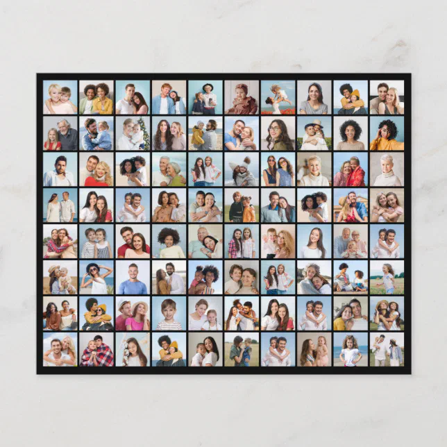 Create Your Own 80 Photo Collage Editable Colour Flyer | Zazzle