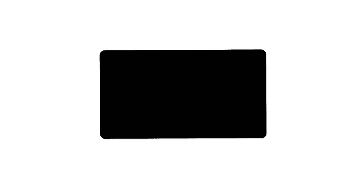 Create Your Own Black Custom Shipping Labels | Zazzle