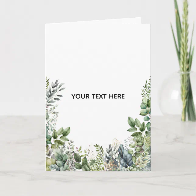 Create Your Own Botanical Design Card | Zazzle