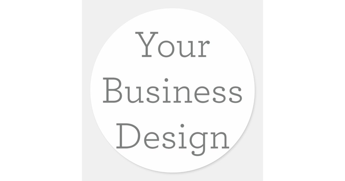 Create Your Own Business Design Sticker Zazzle create-your-own-business-design-sticker-zazzle