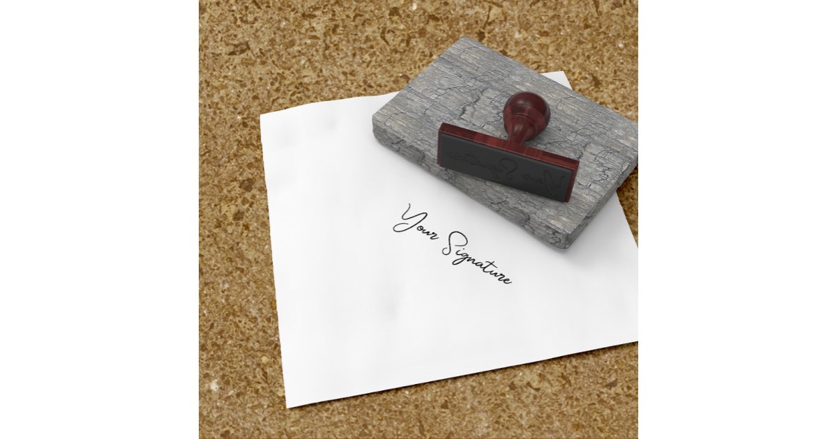 Create Your Own Custom Signature Personalised Sel Self-inking Stamp ...
