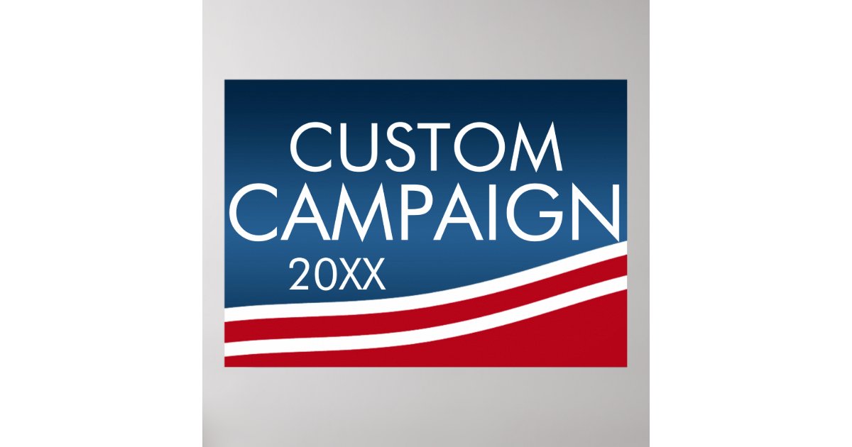 Create Your Own Election Design Poster | Zazzle