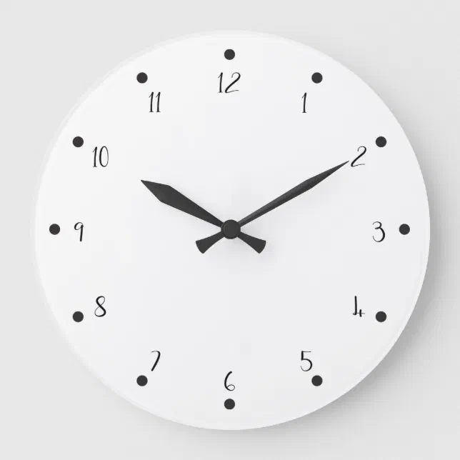 Create your own large clock | Zazzle