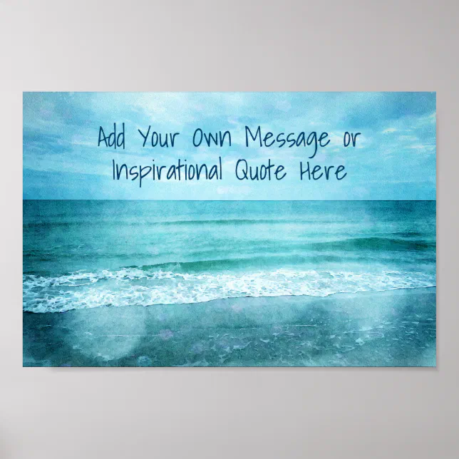 Create Your Own Motivational Inspirational Quote Poster | Zazzle