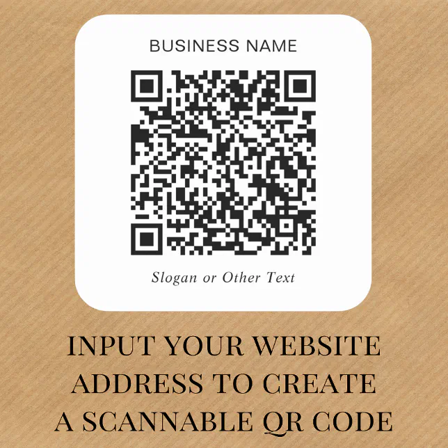 Create Your Own QR Code Promotional Square Sticker | Zazzle