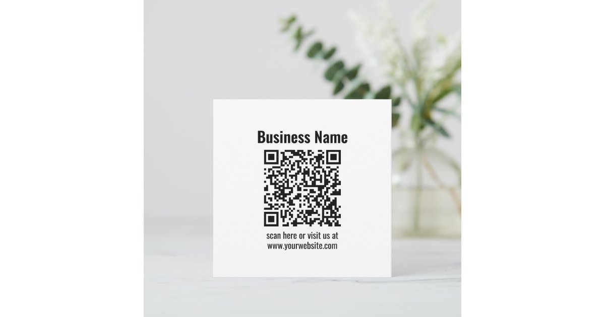 Create Your Own QR Code | Transperant Card | Zazzle
