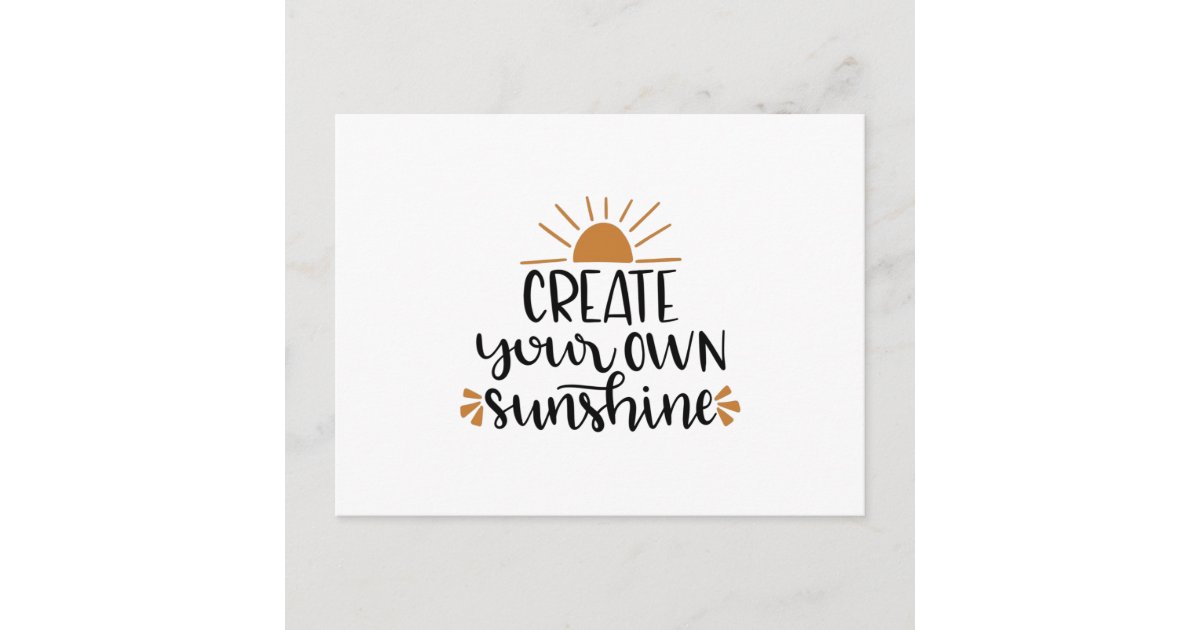 Create your own Sunshine Postcard | Zazzle