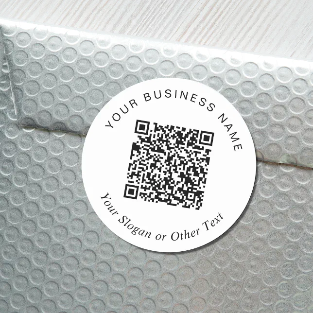 Create Your QR Code Promotional Classic Round Sticker | Zazzle