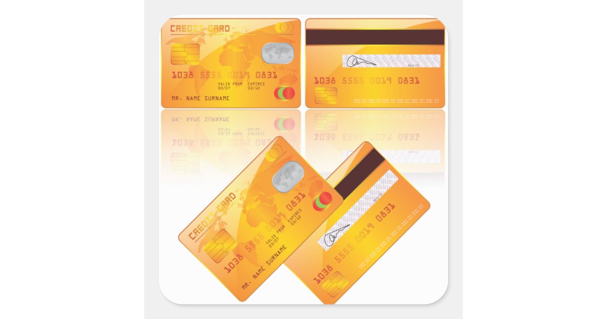 Credit Cards Stickers | Zazzle