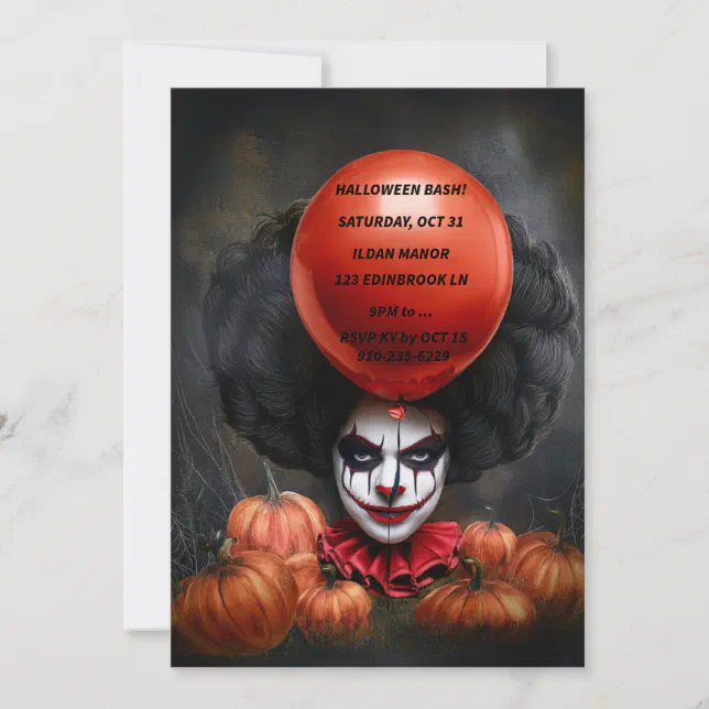 Creepy Halloween Invitation | Zazzle