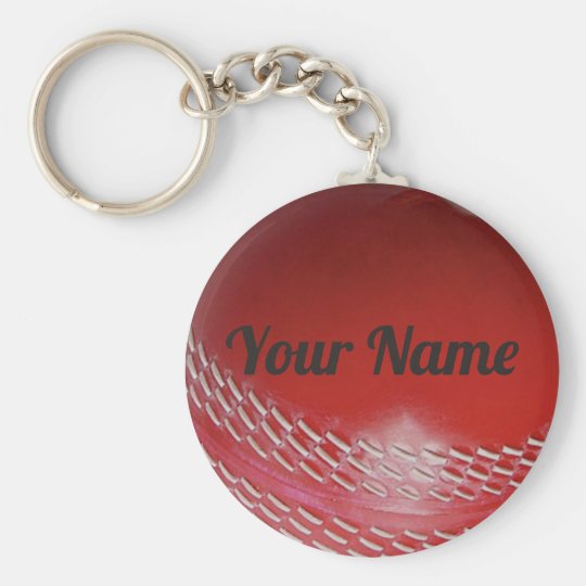 Cricket Ball Key Chain with Your Name | Zazzle.com.au