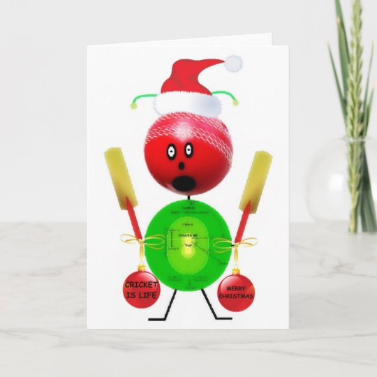 Cricket Christmas Holiday Card | Zazzle.com.au