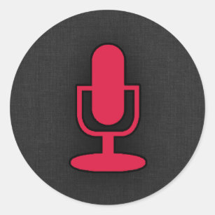 Vintage Microphone Stickers | Zazzle AU
