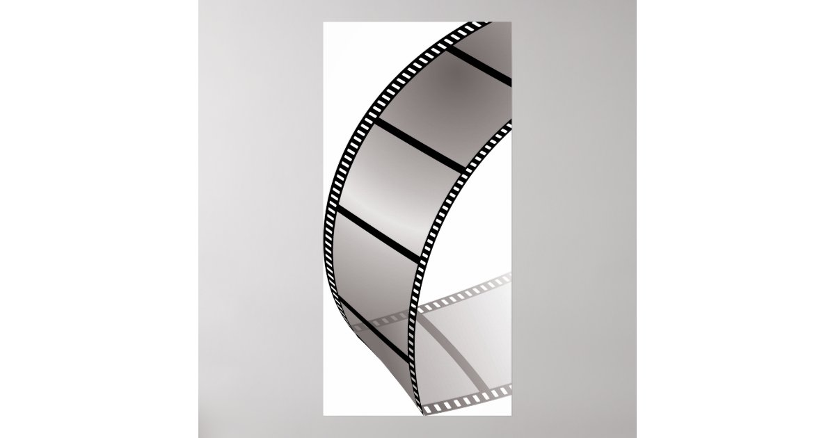 Curved Blank Film Strip Poster | Zazzle