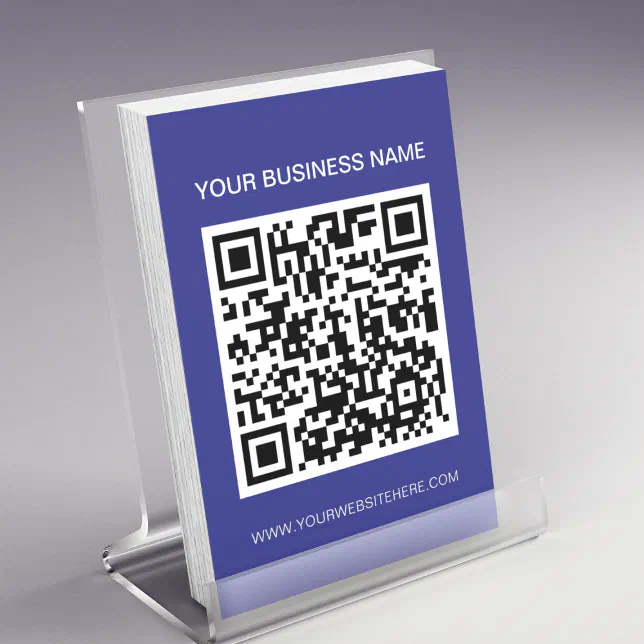 Custom Advertising Promotional QR Code & Text Flyer | Zazzle