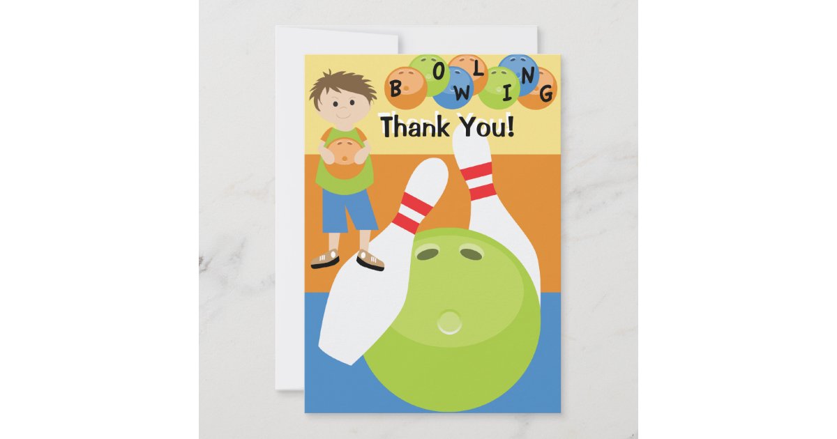 Custom Bowling Thank You | Zazzle