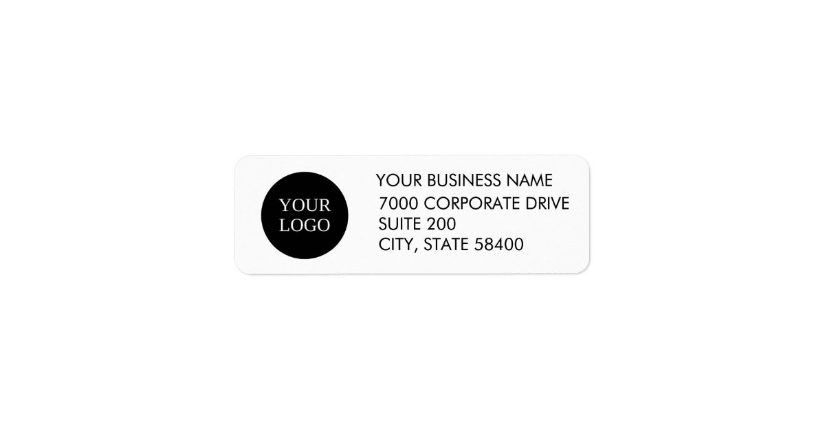Custom Business Logo Company Return Address Return Address Label | Zazzle