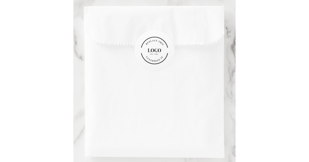 Custom Business logo Simple Product label | Zazzle