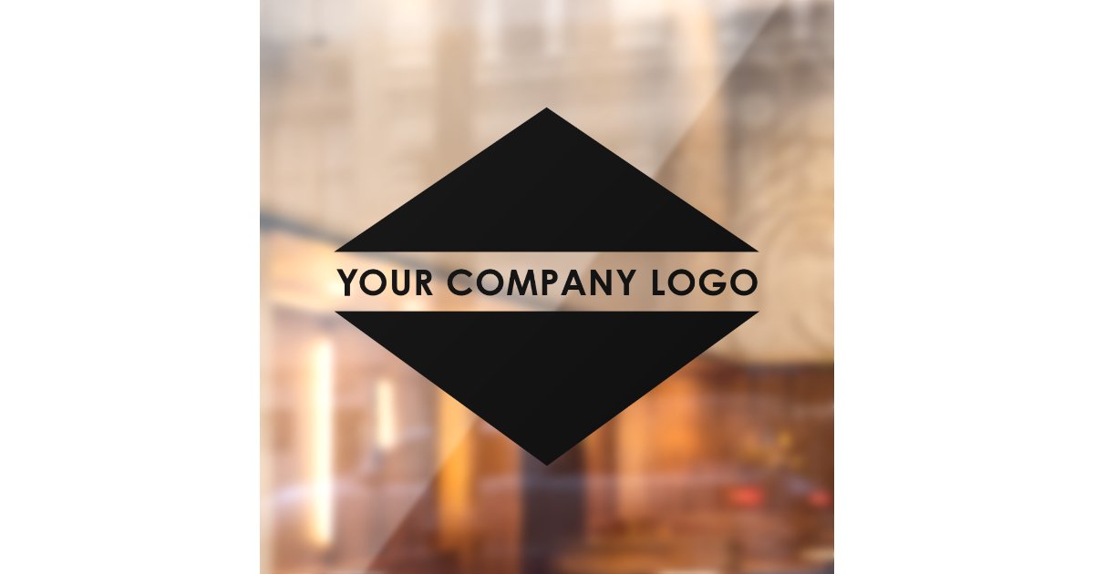 Custom Business Logo Window Cling | Zazzle