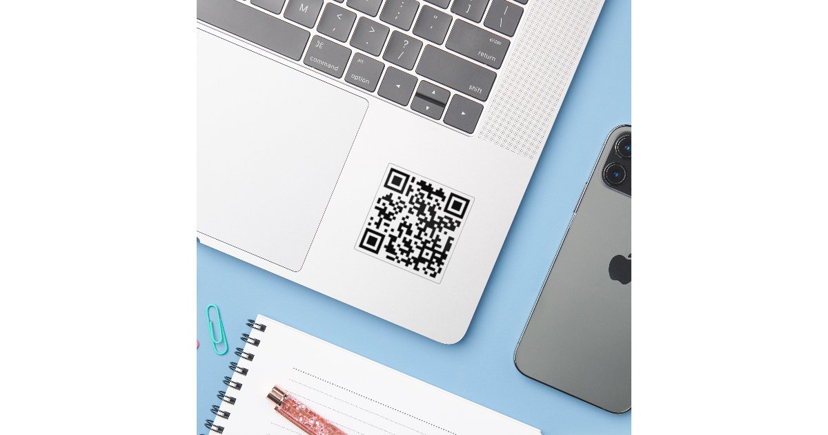 Custom Clear Waterproof Qr Code Stickers | Zazzle