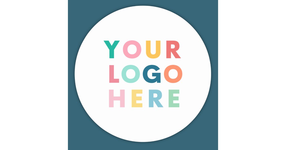 Custom Company Business Logo Branded Classic Round Sticker | Zazzle