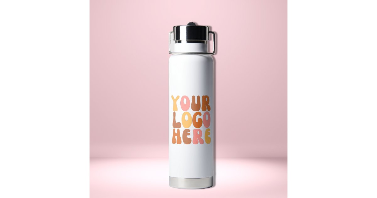 Custom Company Business Logo Branded Water Bottle | Zazzle