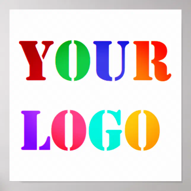 Custom Company Logo Business Promotional Poster | Zazzle
