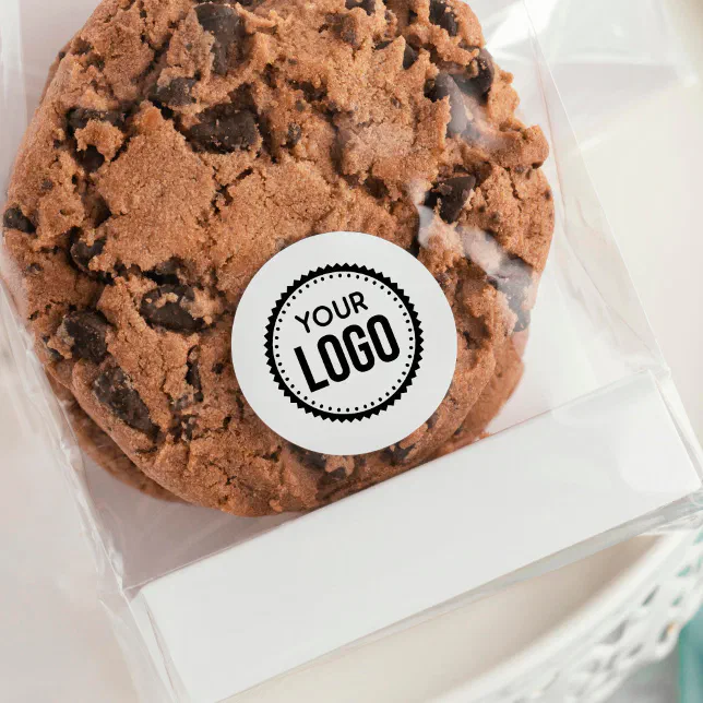 Custom Company Logo Classic Round Sticker | Zazzle