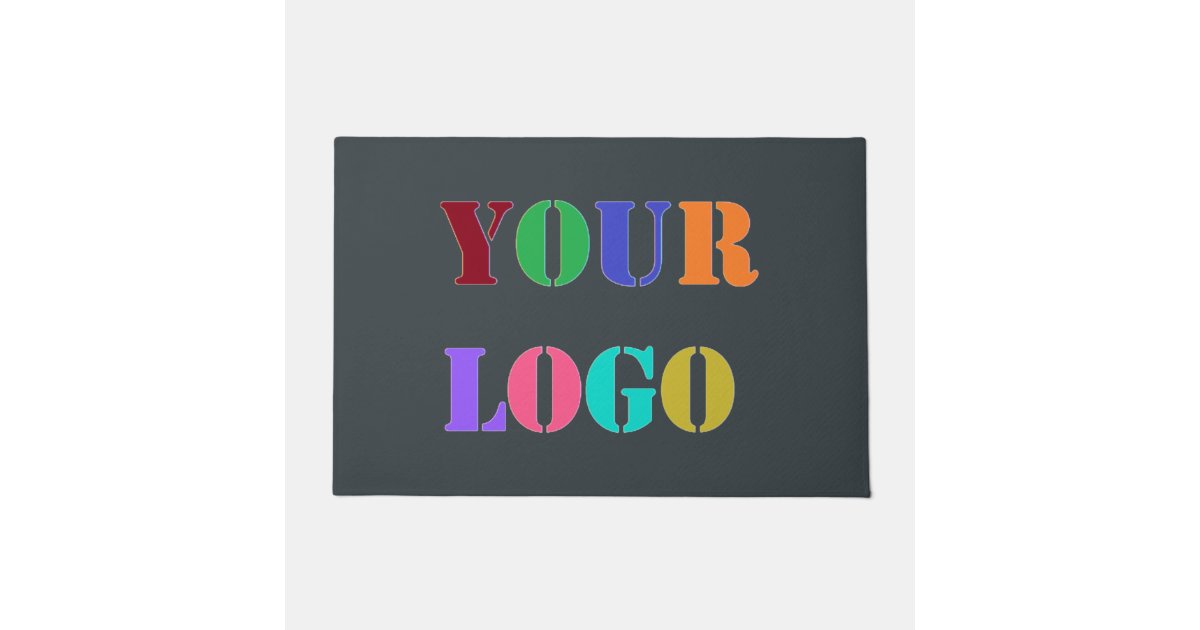 Custom Company Logo Doormat Business Office | Zazzle