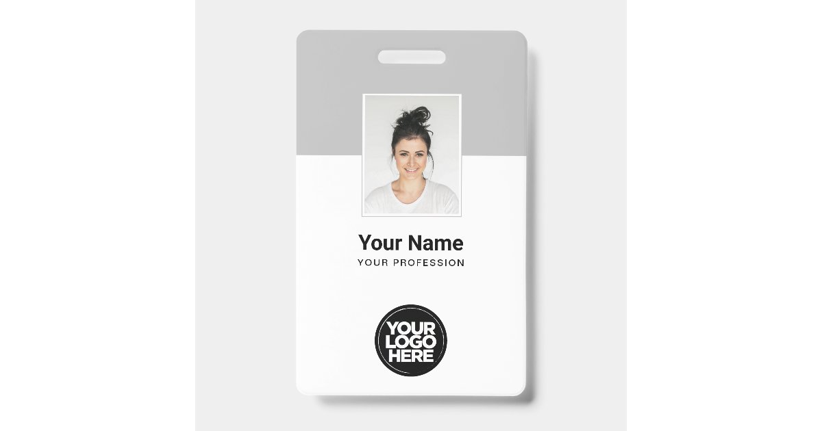 Custom Corporate Employee Name Tags ID Badge | Zazzle