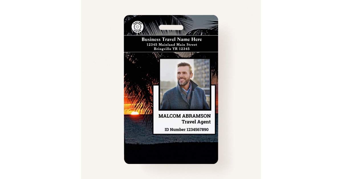 Custom Employee Photo ID Card Bar Code ID Badge | Zazzle