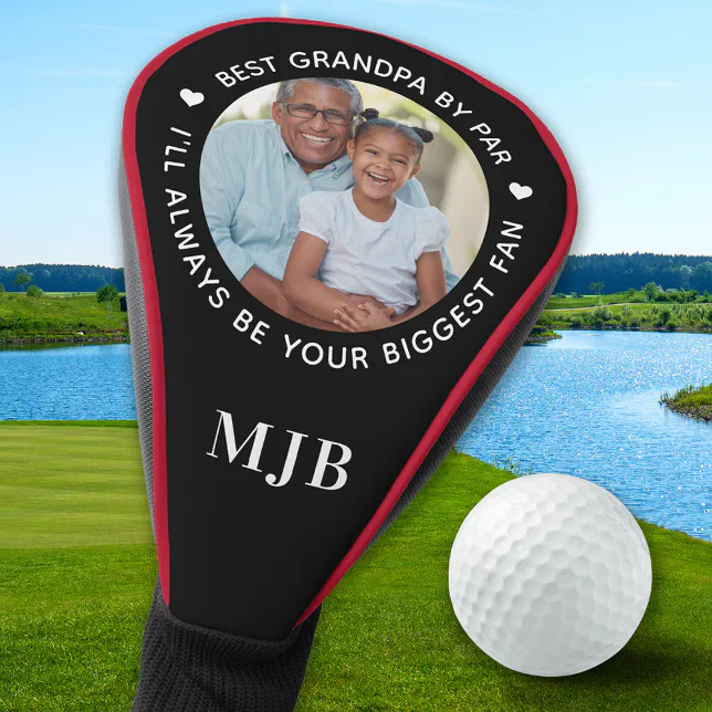 Custom GRANDPA Personalised Photo & Monogram Golf Head Cover | Zazzle