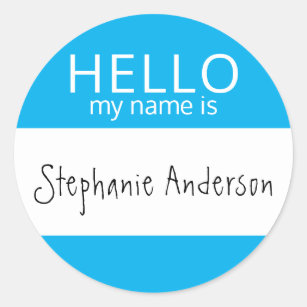 Hello My Name Is Stickers | Zazzle AU