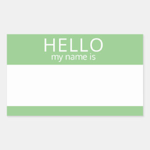 Hello My Name Is Stickers | Zazzle AU
