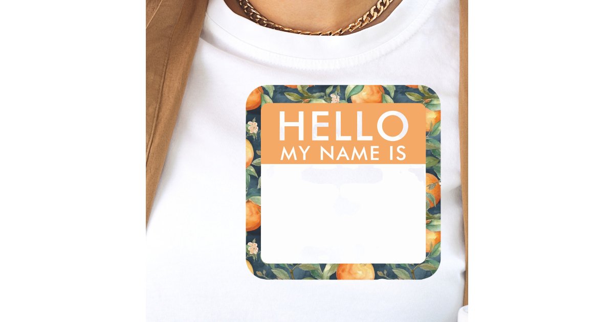 Custom Hello My Name Is Stickers | Zazzle