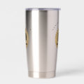 Custom logo 10 Years of Service Award Gold seal Insulated Tumbler | Zazzle