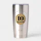 Custom logo 10 Years of Service Award Gold seal Insulated Tumbler | Zazzle