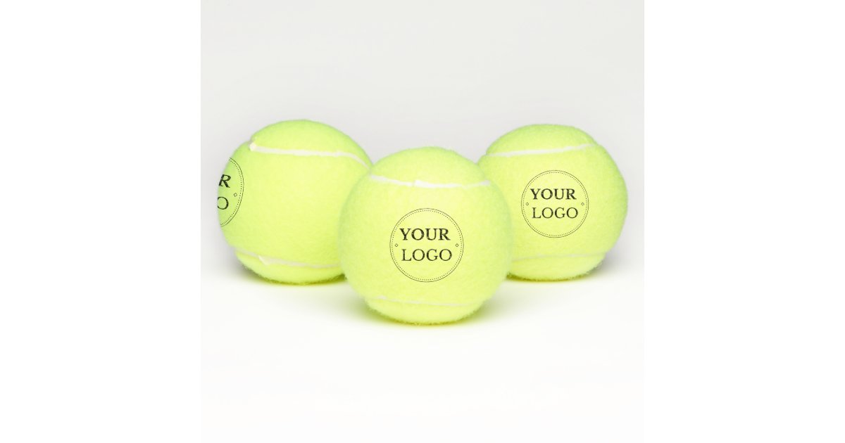 Custom Logo Branded Business Promotional Tennis Balls | Zazzle
