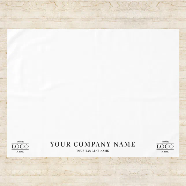 Custom Logo Company Business Promo Trade Show Tablecloth | Zazzle