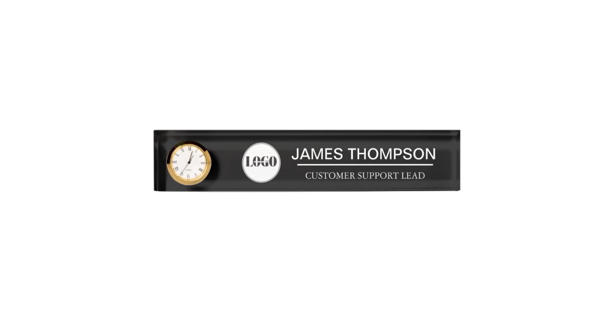 Custom Logo Employee Gear for Your Business Team Nameplate | Zazzle
