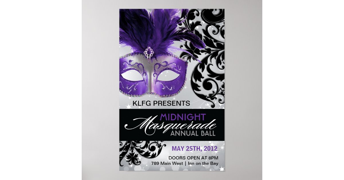 Custom - Masquerade Ball Poster | Zazzle