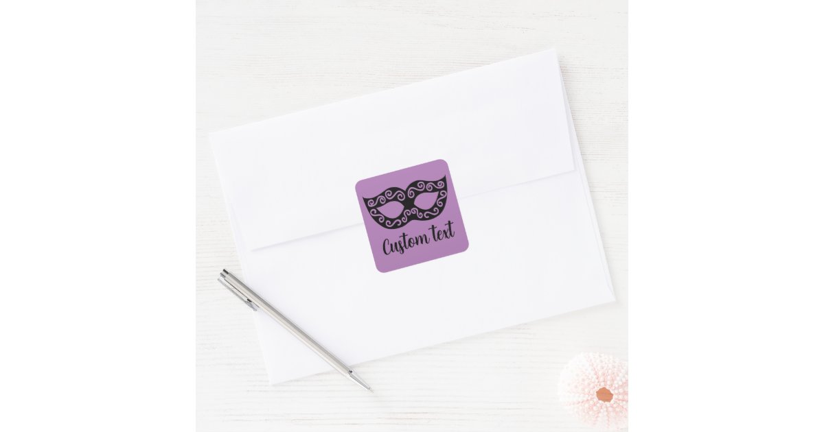 Custom masquerade mask stickers for party | Zazzle